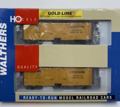 HO Walthers 932-22582 Liebmann Packing Co 40’ Meat Reefer Boxcar (2 ...