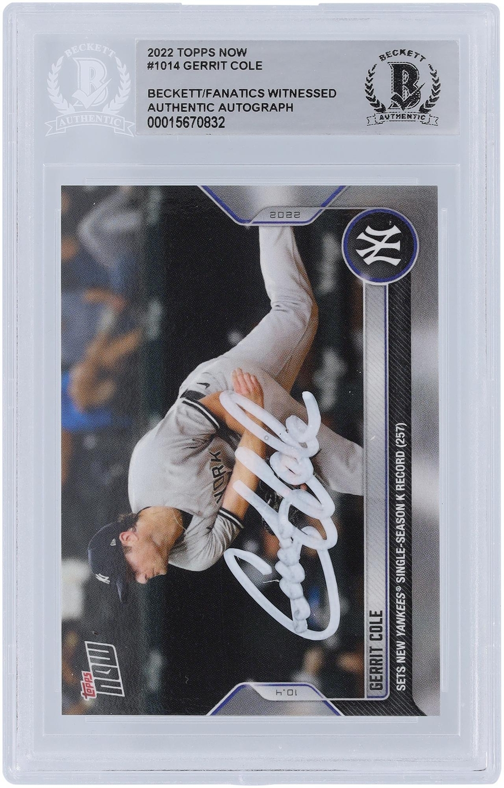 Gerrit Cole Autographed Memorabilia | Signed Photo, Jersey ...