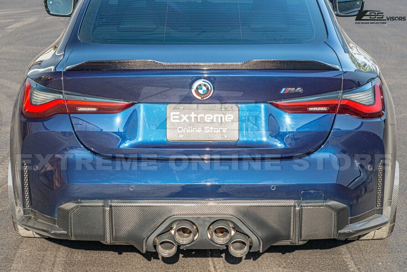 Extended Style Rear Wing For 21-Up BMW G82 M4 G22 Coupe CARBON FIBER ...