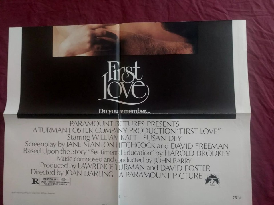 First Love Original 27x41 One Sheet 1977 William Katt Susan Dey | eBay