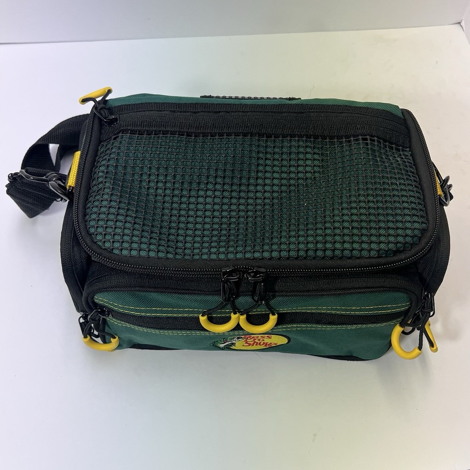 Bass Pro Shops Advanced Angler Pro Fishing Green Tackle Backpack System ...