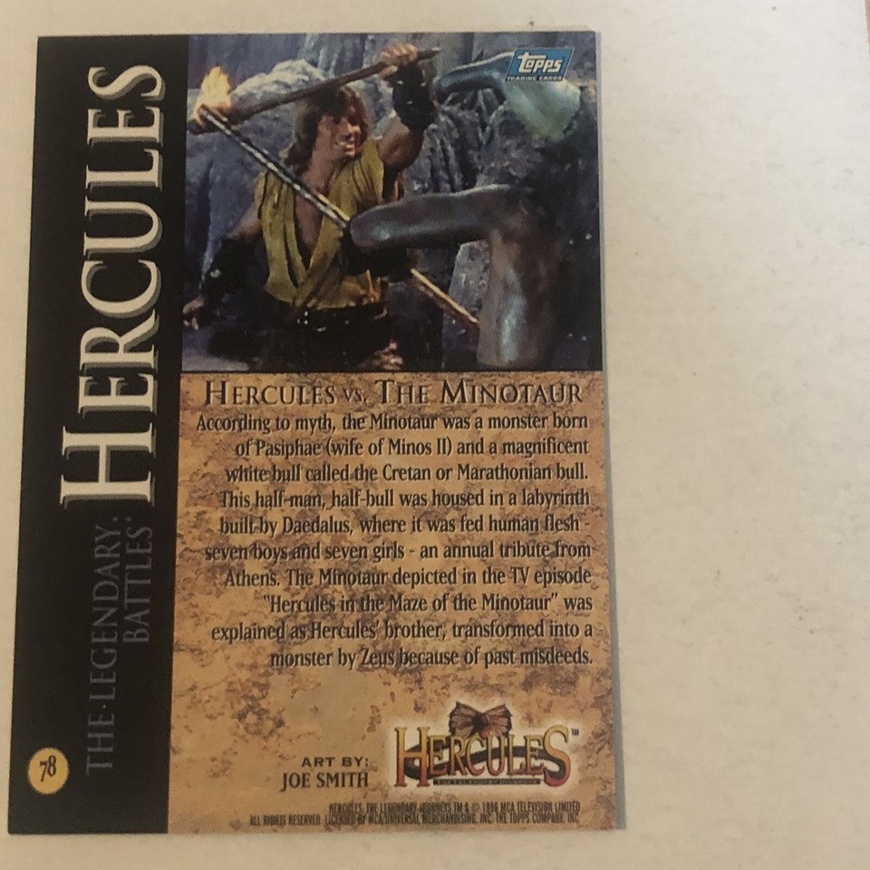 Hercules Legendary Journeys Trading Card Kevin Sorbo #78 | eBay