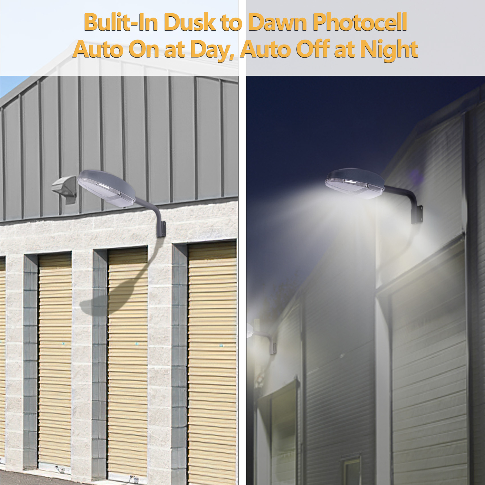 4PCS 144LED Dusk to Dawn Flood Light Waterproof Street Yard Barn ...