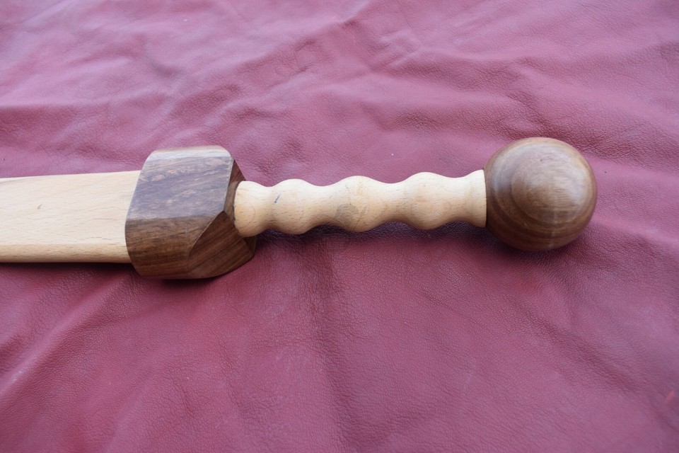 Hand Crafted Wooden Pompeii Style Roman Gladius Training sword. | eBay