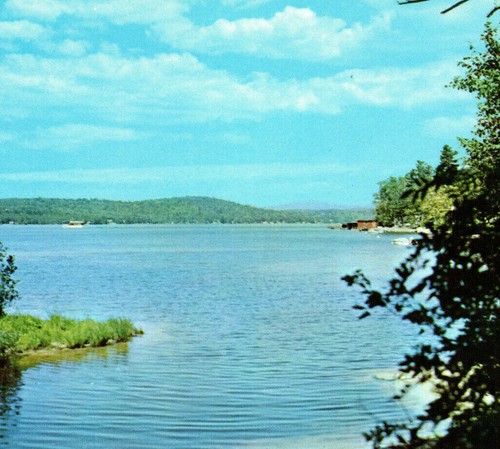 Lake Sunapee Cove Blodgett Landing Scenery Landscape View NH Vintage ...