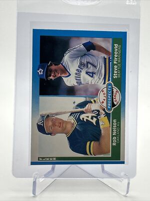 1987 Fleer Rob Nelson/Steve Fireovid Rookie Card #653 Mint FREE ...