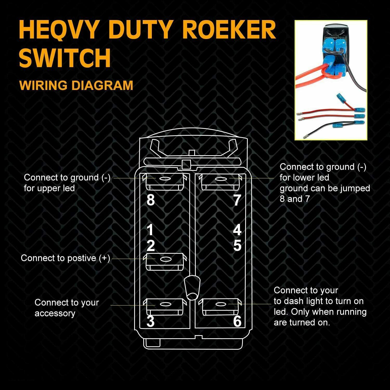 Wiring Harness Kit Rocker Switch Fuse for LED Light Bar Toggle Switch ...