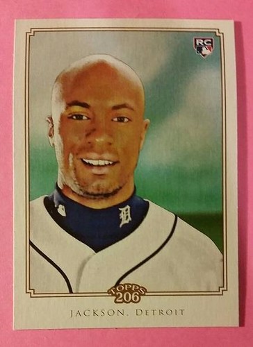 AUSTIN JACKSON * RC ROOKIE #166 DETROIT TIGERS * 2010 TOPPS 206 MLB ...