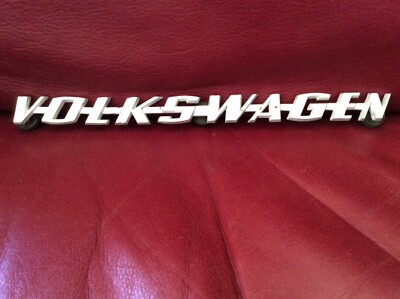 Vintage 1960s 70s authentic script Volkswagen emblem 12 inch | eBay