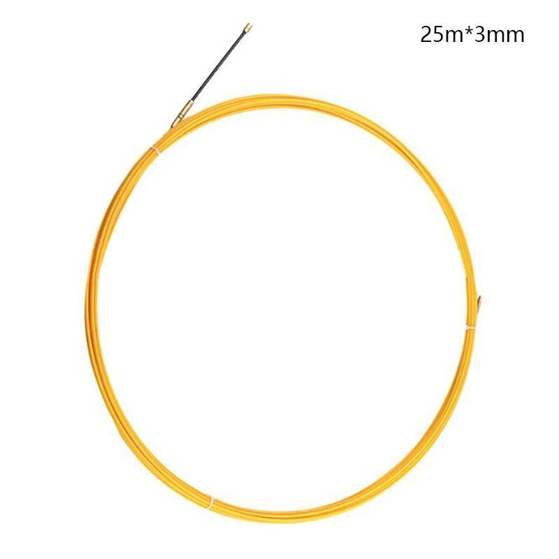 25M Wire Cable Ferret Yellow Tongue Fish Tape Pull Electrician Tool | eBay