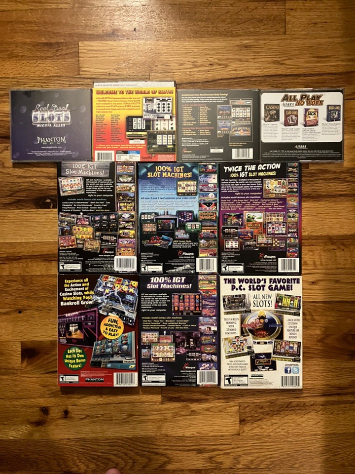 Lot of 10 IGT, Reel Deal, Hoyle Slot Machine PC Games Windows Wolf Run ...