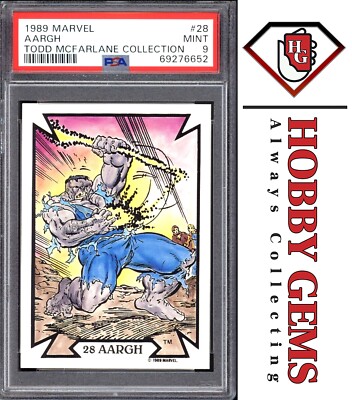 HULK PSA 9 1989 Marvel Todd McFarlane Collection AARGH #28 | eBay