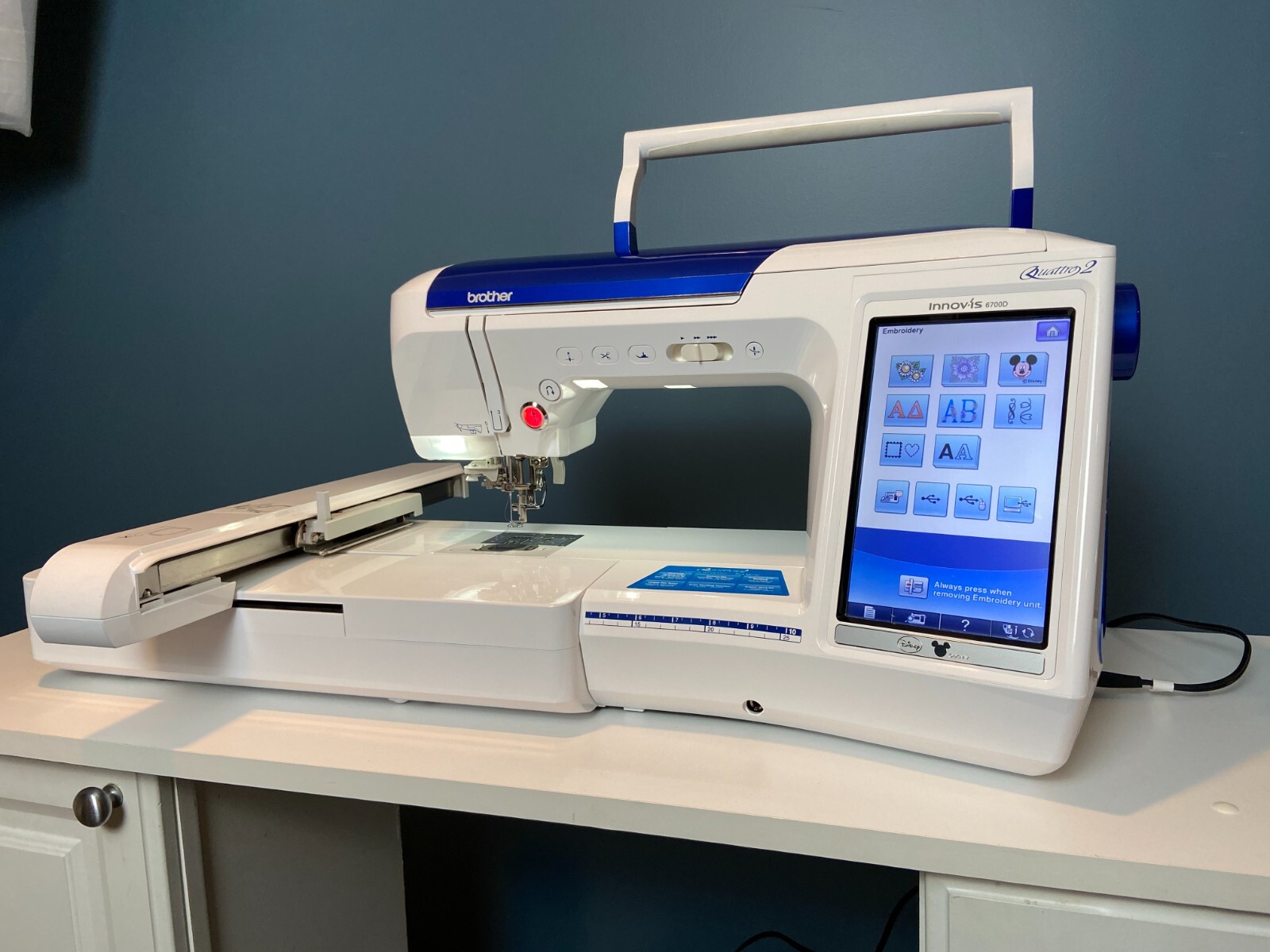 Brother 6700D Quattro 2 Disney Sewing/Embroidery Machine. | eBay