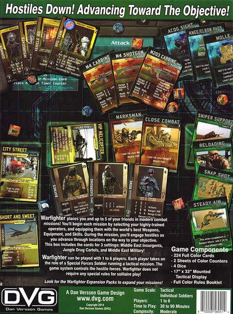 Dan Verssen Games DVG Warfighter Modern Special Forces Solitaire Card ...