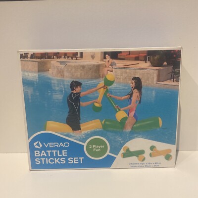 VERAO Water Float Inflatable Game Swimming Pool Battle Stick Set 126cm ...