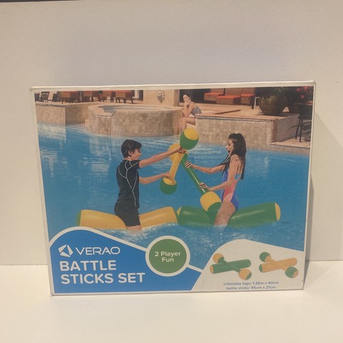 VERAO Water Float Inflatable Game Swimming Pool Battle Stick Set 126cm ...