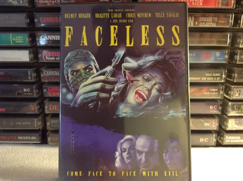 FACELESS EUROSLEAZE HORROR DVD '88 SHRIEK W/INSERT JESS FRANCO TELLY ...