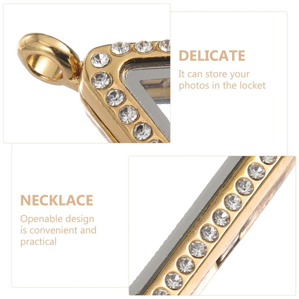 Triangle Open Bezels Pendants Charms Jewelry Openable Locket Case | eBay UK