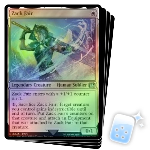 FOIL ZACK FAIR X4 Final Fantasy FIN Magic MTG MINT CARD | eBay