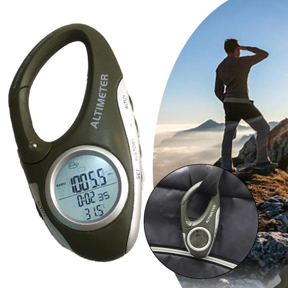 Compact Digital Barometer and Altimeter with Thermometer for Outdoor ...