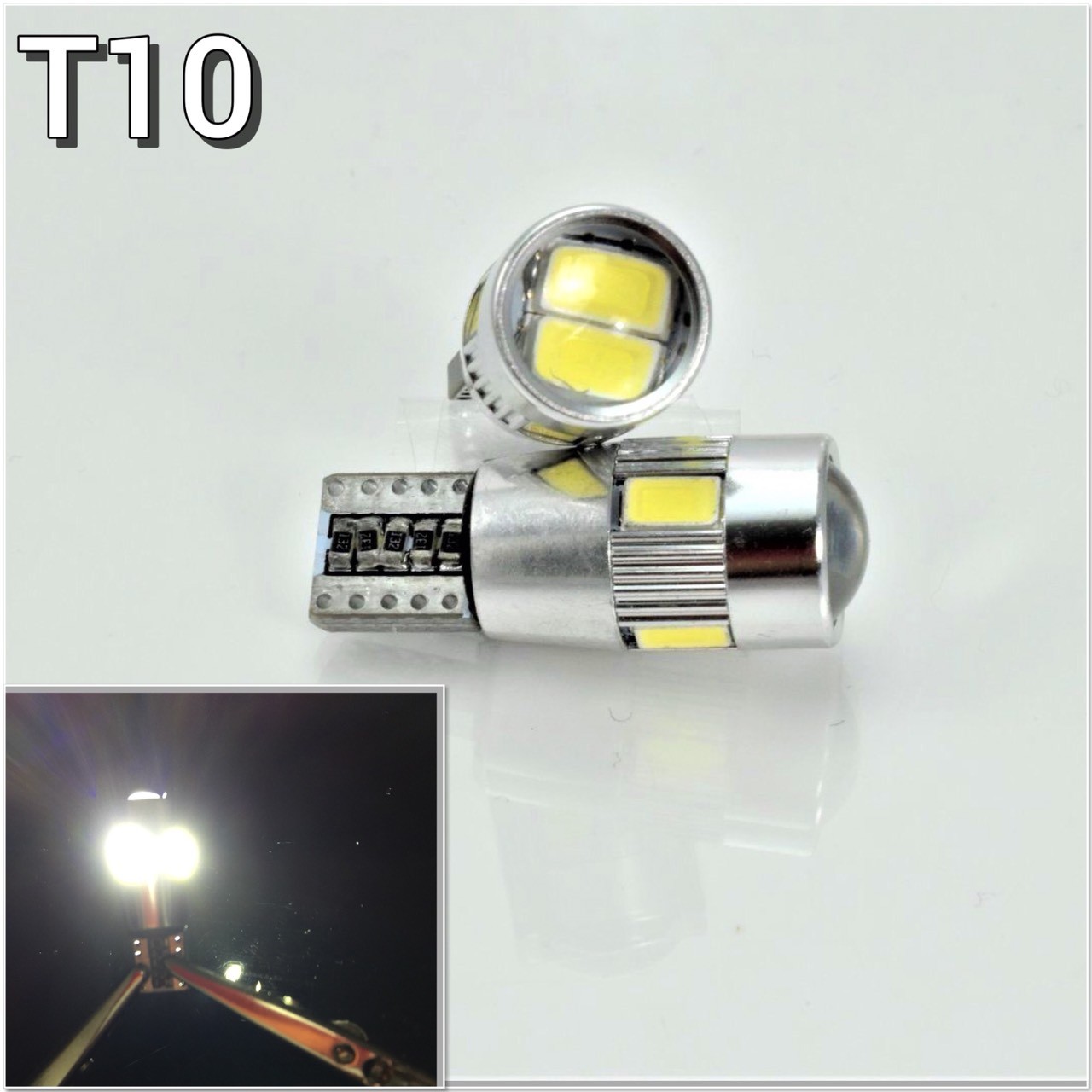 Interior Door Light T10 168 194 2825 12961 LED White Canbus Bulbs K1 ...