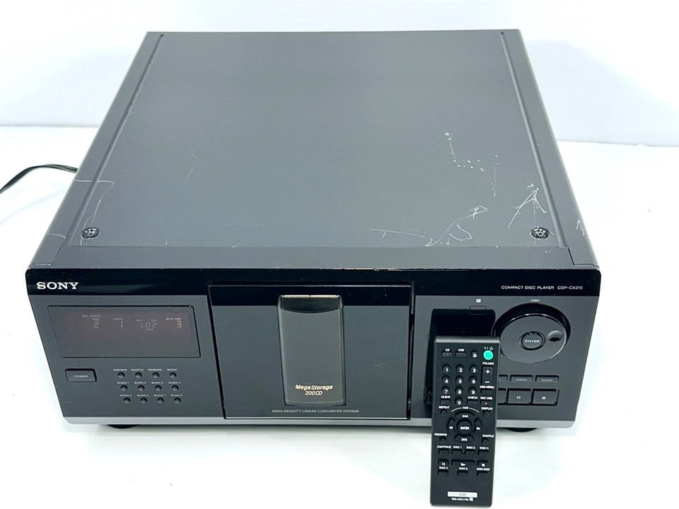 Sony CDP-CX210 Mega Storage 200 Disc Carousel CD Changer Player With ...