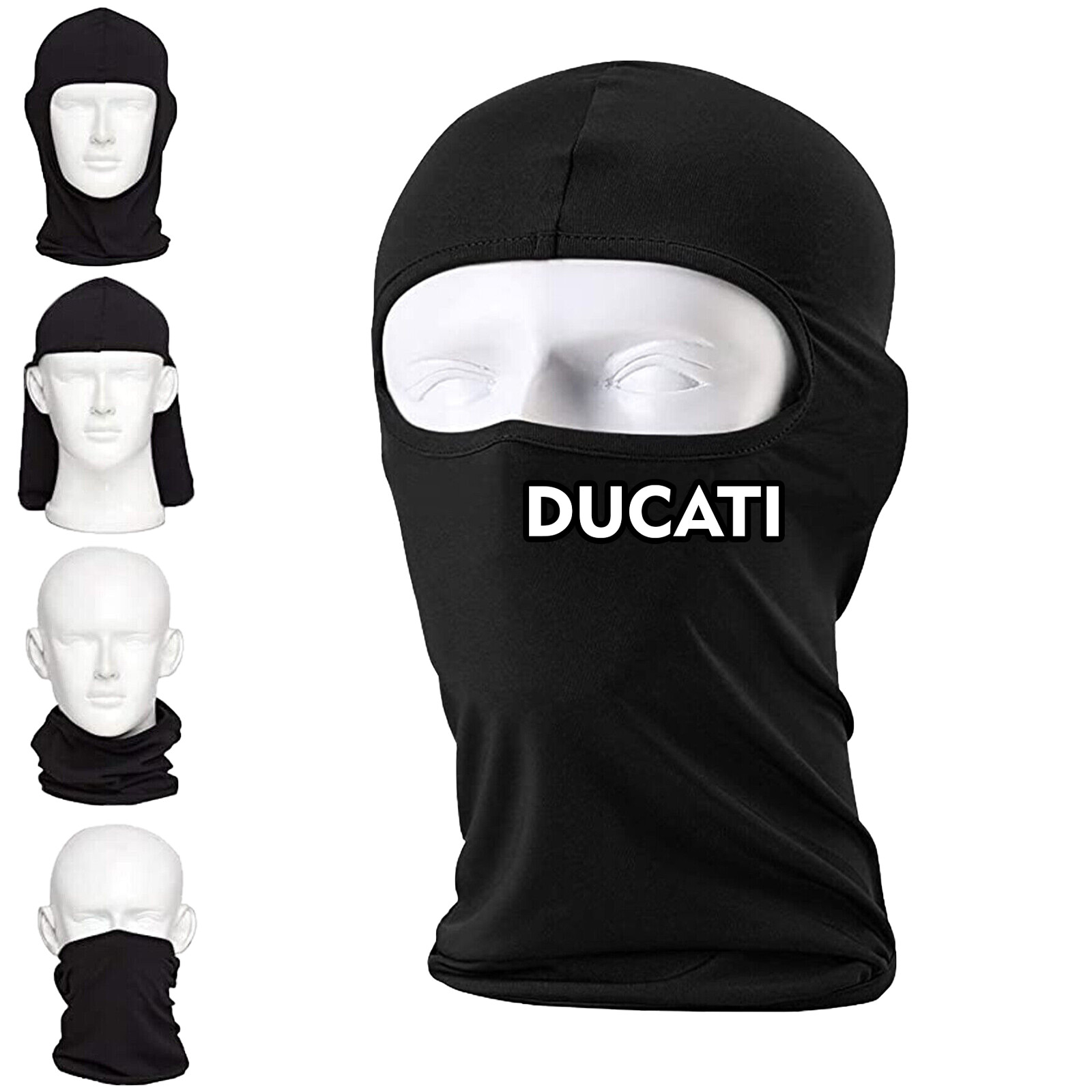 Cotton Balaclava Full Face Mask Men Women Cycling Ski Warm Neck Black ...