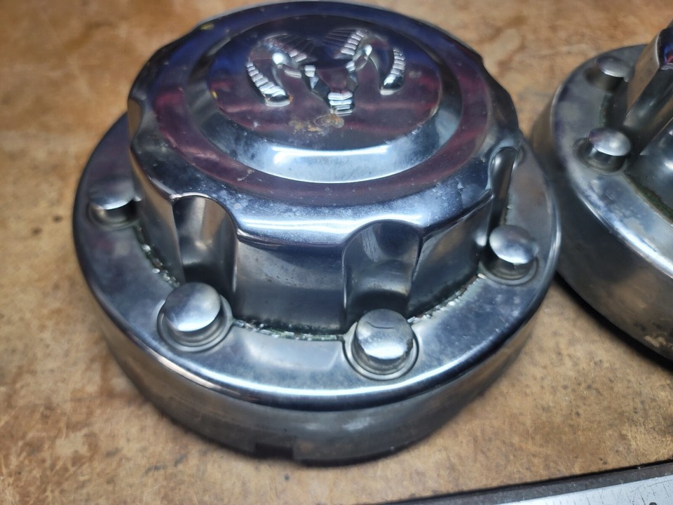 (2) 1998-2001 Dodge Ram 3500 Dually Hub Caps Center Caps 52038271 OEM ...