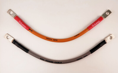 Interconnect Pair of 6 Gauge AWG 6GA Battery Cables Copper Wire for ...