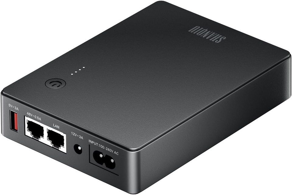Mini UPS Battery Backup with Gigabit POE for Router, Modem, Security ...