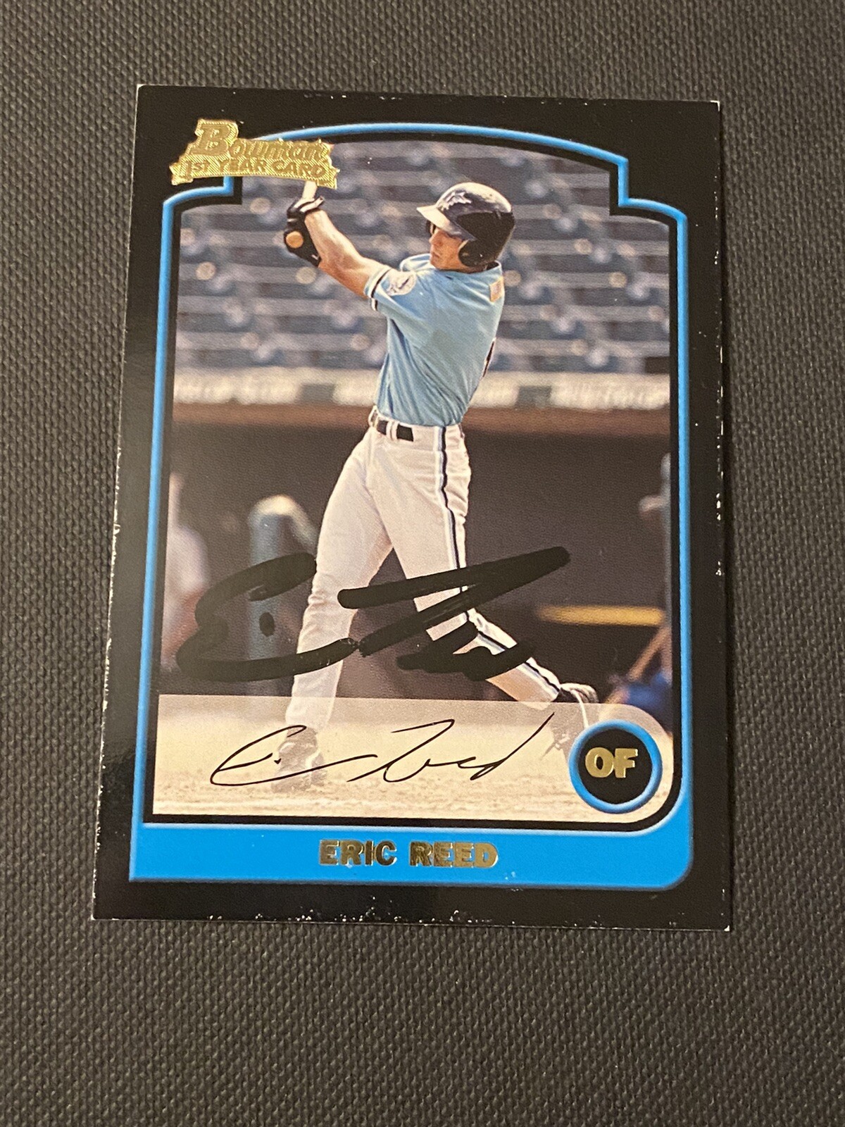 Eric Reed Signed 2003 Bowman Card Auto Florida Marlins Autograph ...