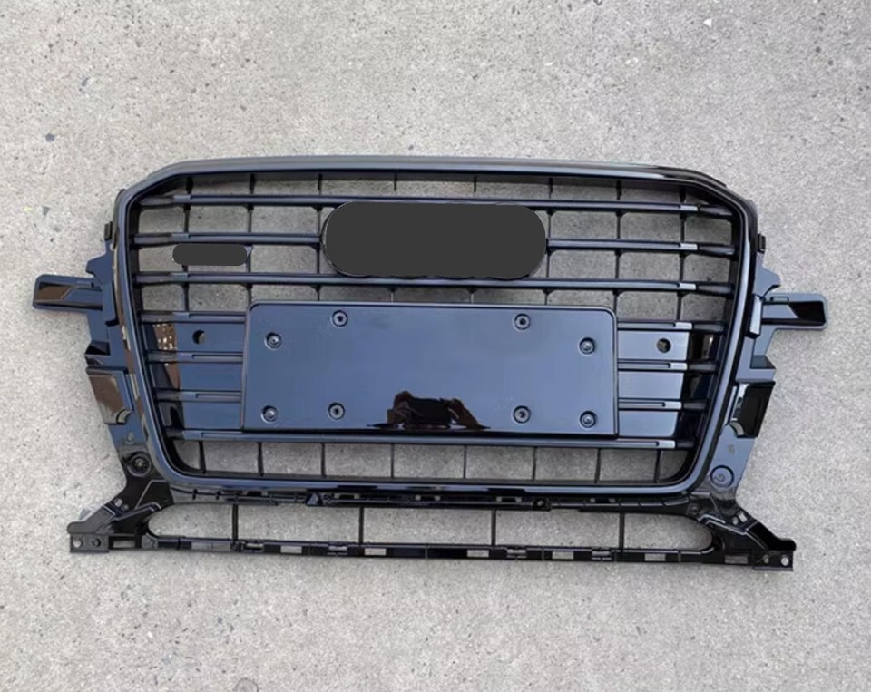 For Audi Q5 8R 2013—2015 SQ5 RSQ5 Front bumper Black Mesh Grille Grill ...