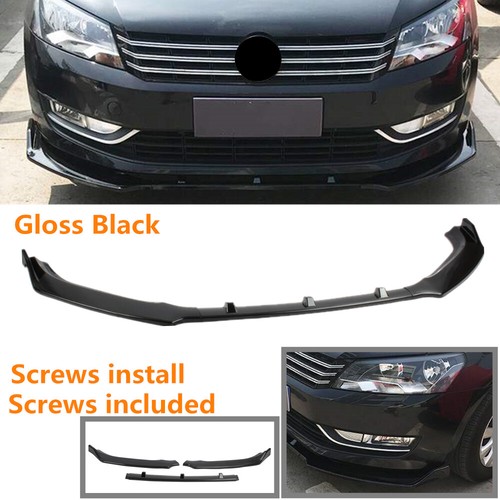 Fit For VW US Passat B7 2012-2015 Front Bumper Lip Spoiler Splitter ...