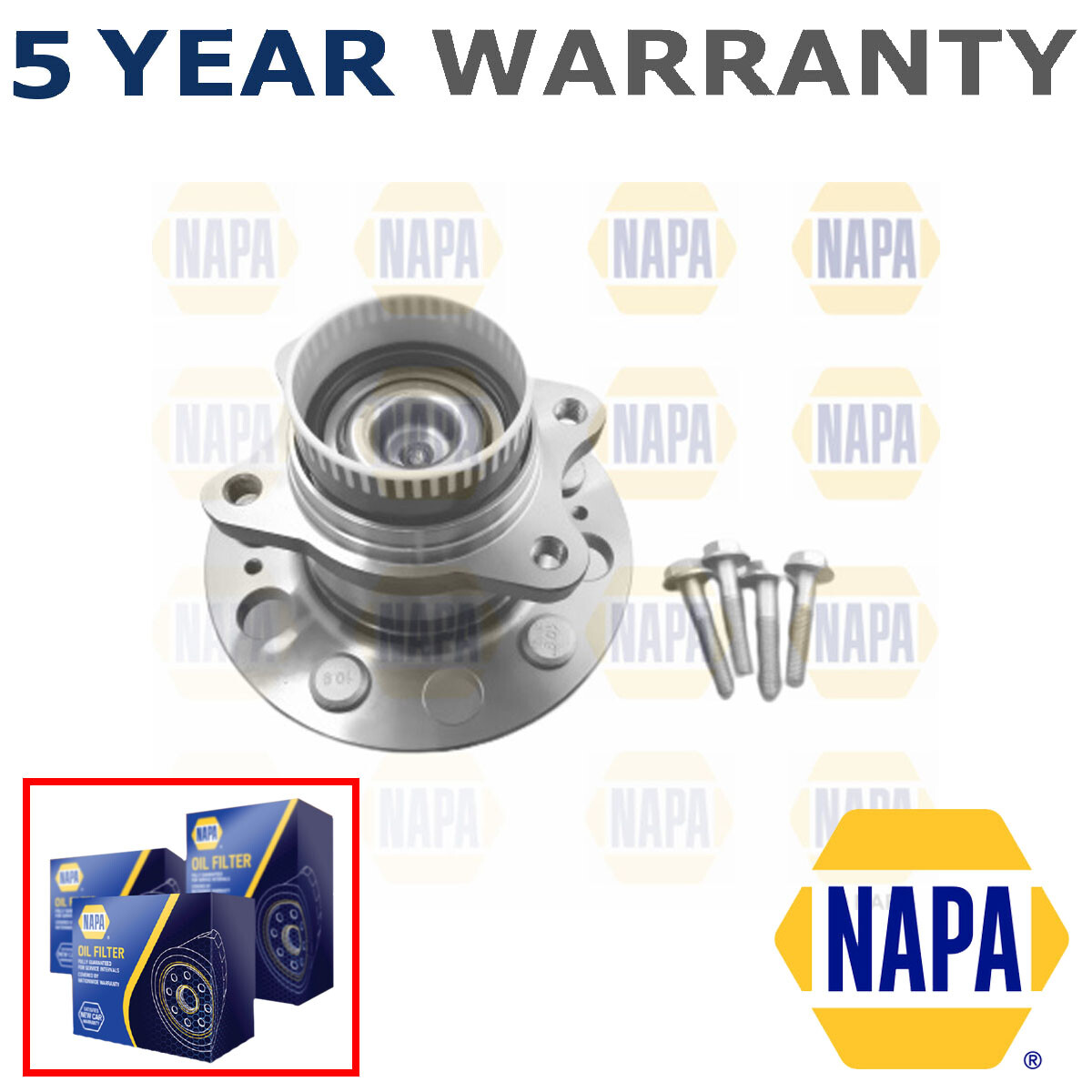NAPA Rear Wheel Bearing Kit Fits Sportage ix35 i40 1.6 1.7 CRDi 2.0 ...