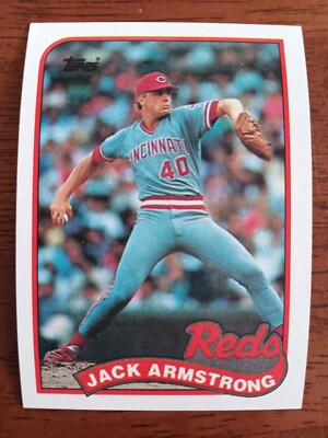 JACK ARMSTRONG CINCINNATI REDS 1989 TOPPS BASEBALL CARD #317 | eBay