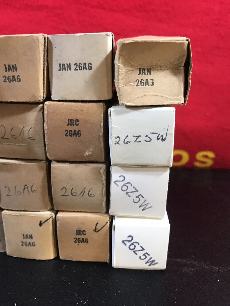 25BK5, 25C5, 25CA5, 25EH5, 25F5A, 26A6, 26Z5, Vacuum Tube Radio/TV ...