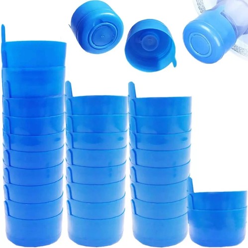 30 pcs Water Bottle Caps Reusable Gallon Snap On Cap Lid Drinking Primo ...