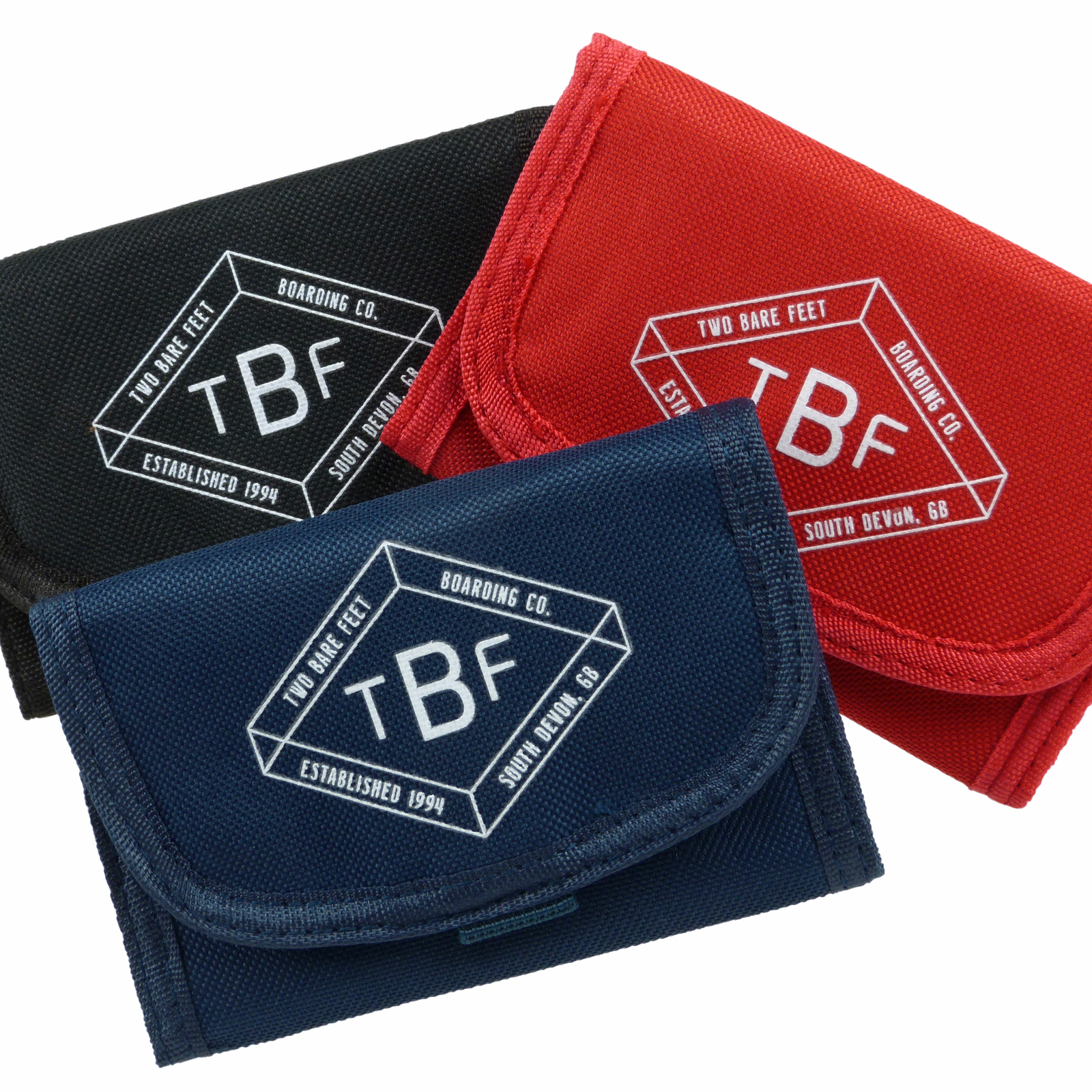 Mens Boys Canvas Tri-Fold Canvas Wallet by Two Bare Feet Credit/Debit ...