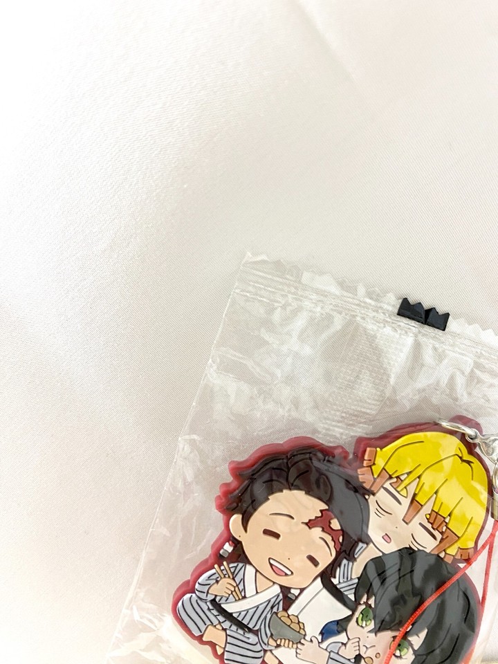 Tanjiro Zenitsu Tokito Demon Slayer Gokurakuyu Limited Rubber Keychain ...