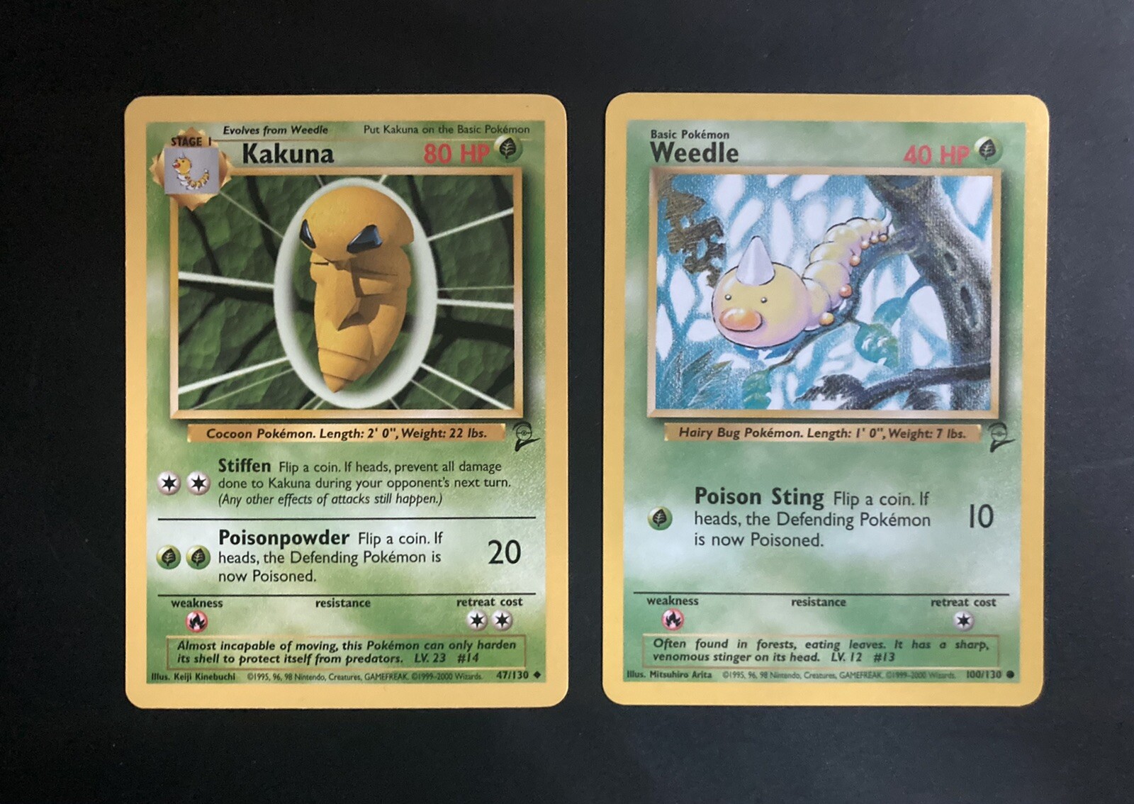 Kakuna & Weedle EVOLUTION Base Set 2 Pokemon Card 47/130 - 100/130 Mint ...