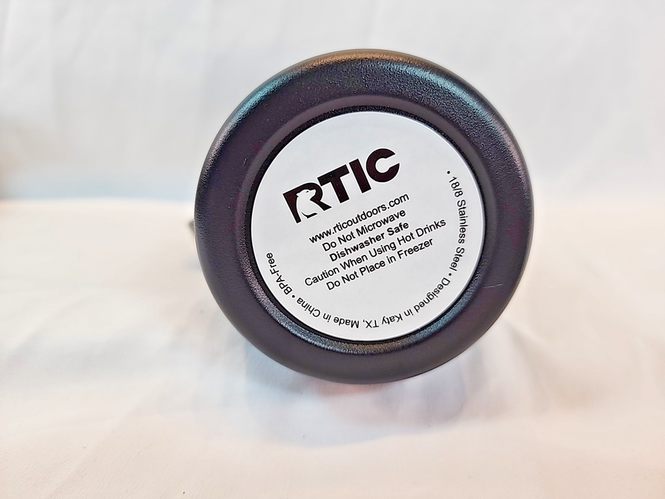 RTIC Insulated Travel Cup Mug 20oz Stainless Steel Hot Cold Black ...