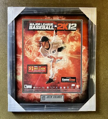 Detroit Tigers Justin Verlander Autographed Signed / Framed Poster JSA ...
