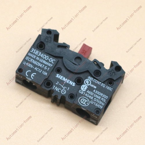 New Siemens 3SB3400-0C Pushbutton switch auxiliary contact / | eBay