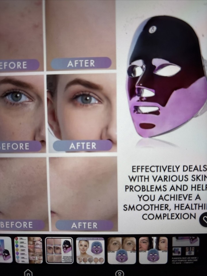 Secret Collagen Flawless LED Mask $6100 Skin Care Touch Screen Device ...