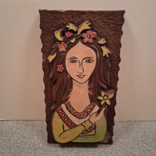 Vintage Crown Creative Flower Child Groovy Hippie Plaque Wall Hanging vintage-crown-creative-flower-child-groovy-hippie-plaque-wall-hanging