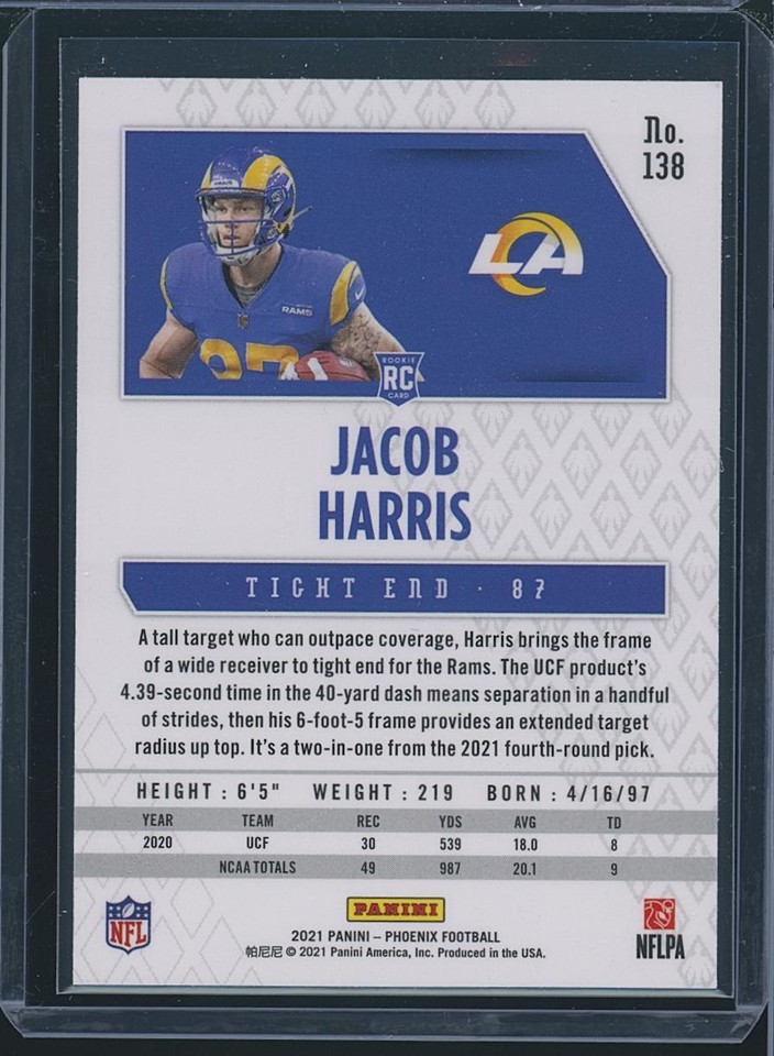 Jacob Harris 2021 Panini Phoenix #138 Los Angeles Rams | eBay
