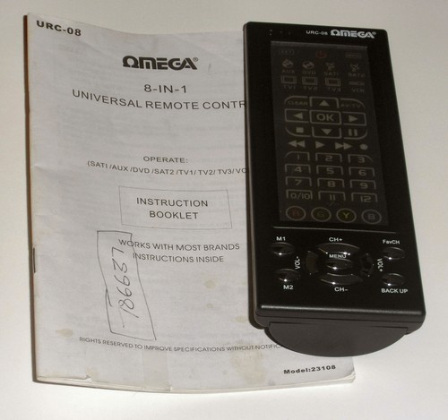 Omega 8-in-1 Universal Remote Control | eBay