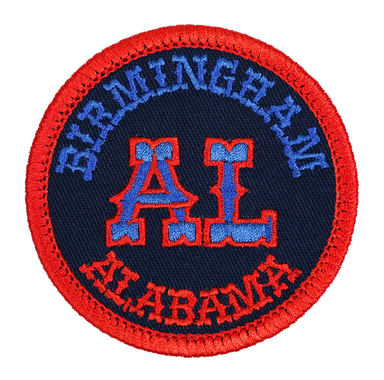 Birmingham Alabama Embroidered Patch Black/Red Iron-On Sew-On Jacket ...
