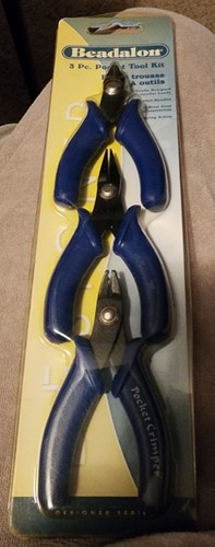 Beadalon 3-Piece Pocket Tool Kit 203K-060 - Crimper, Chain Nose Pliers ...