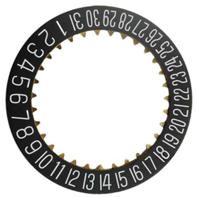 Black Date At 6 Date Disk Wheel Date Wheel Original for ETA7750 ...